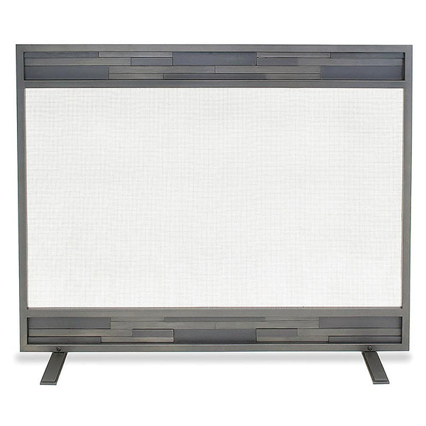 Single Panel Lanier Natural Iron Fireplace Screen – Electric Fireplaces Direct