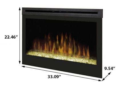 Dimplex 33-Inch Plug-in Contemporary Electric Fireplace | Electric Fireplaces Direct