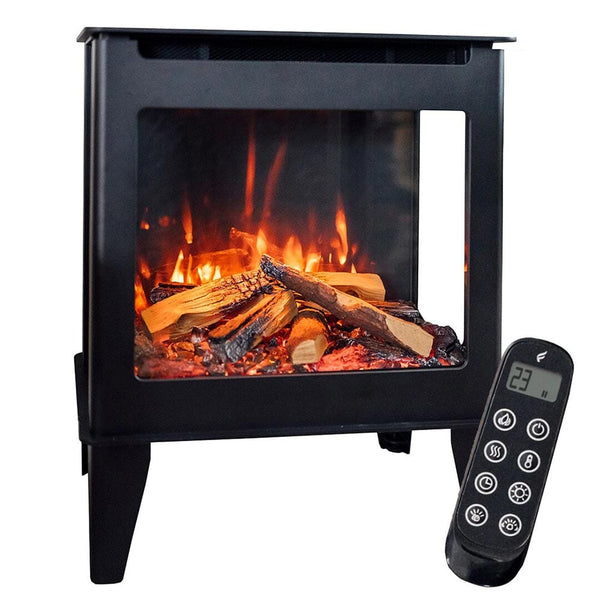 Forge & Flame Fuzion Multi-Sided Electric Fireplace Stove Heater ...