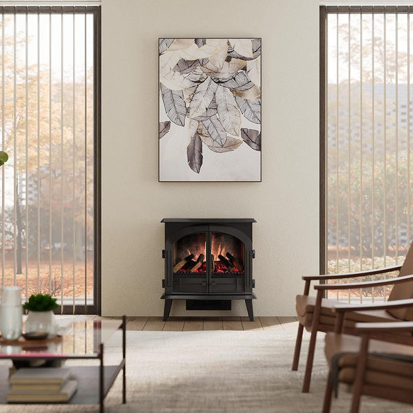 Modern Ember 26-in Smart Black Electric Fireplace Stove Heater – Electric Fireplaces Direct