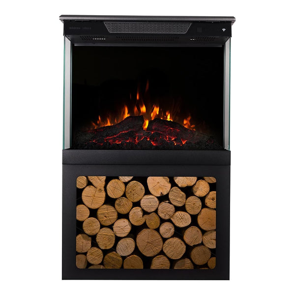 Modern Ember Smart 3-Sided Black Electric Fireplace Stove Heater with ...
