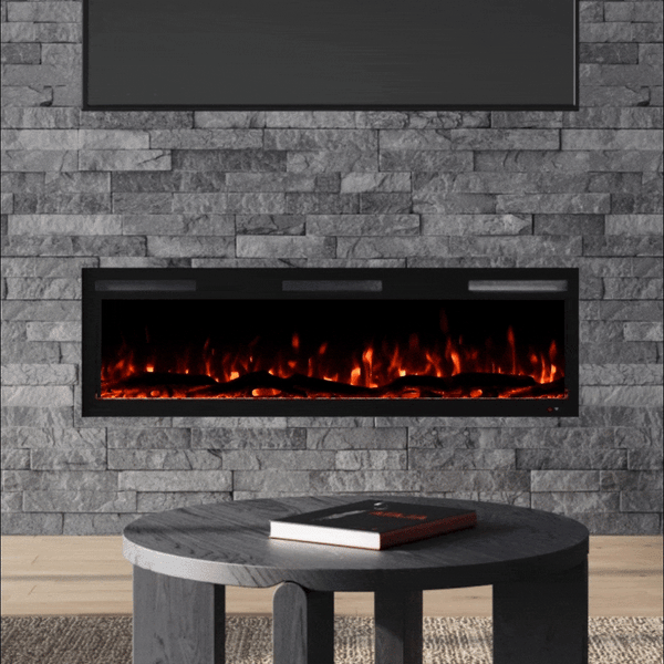 Modern Ember Vibrance 60-in Smart Linear Electric Fireplace | Electric ...