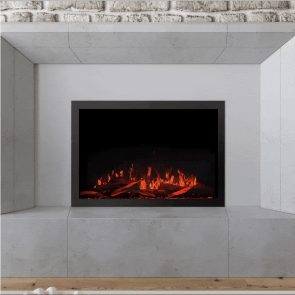 Modern Ember 30-in Highmark Traditional Built-In Electric Fireplace ...