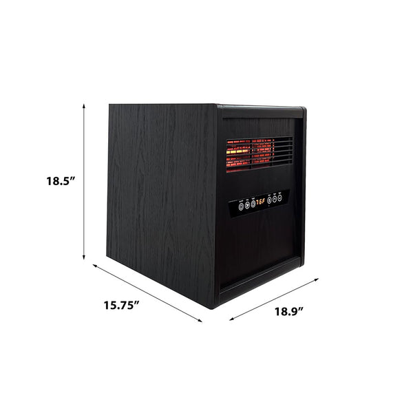 Modern Ember Black Oak Infrared Heater | Electric Fireplaces Direct