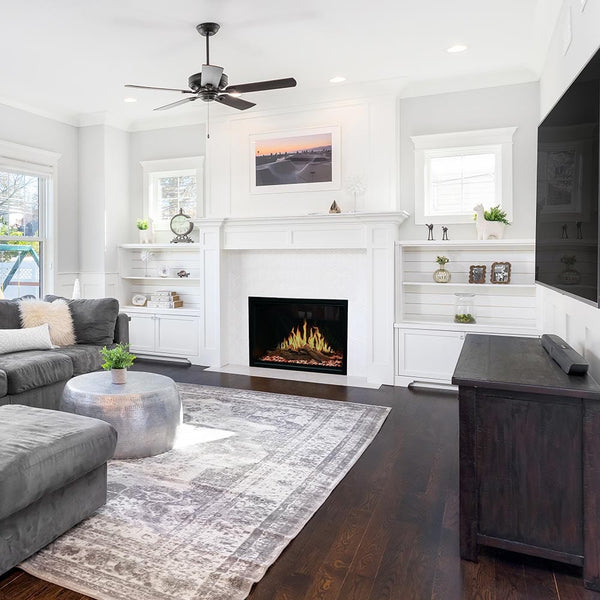 Modern Flames 30-in Orion Traditional Electric Fireplace & Small Surro ...