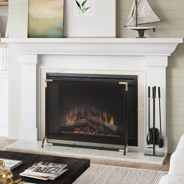 Modern Ember Cecilia Single Panel Fireplace Screen | Electric ...