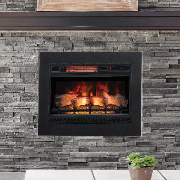 ClassicFlame 26-In 3D SpectraFire Plus Infrared Electric Fireplace Ins ...