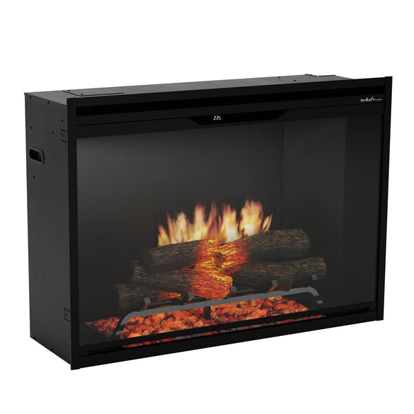 Dimplex 36-in Revillusion Built-In Electric Fireplace with Black Backg ...