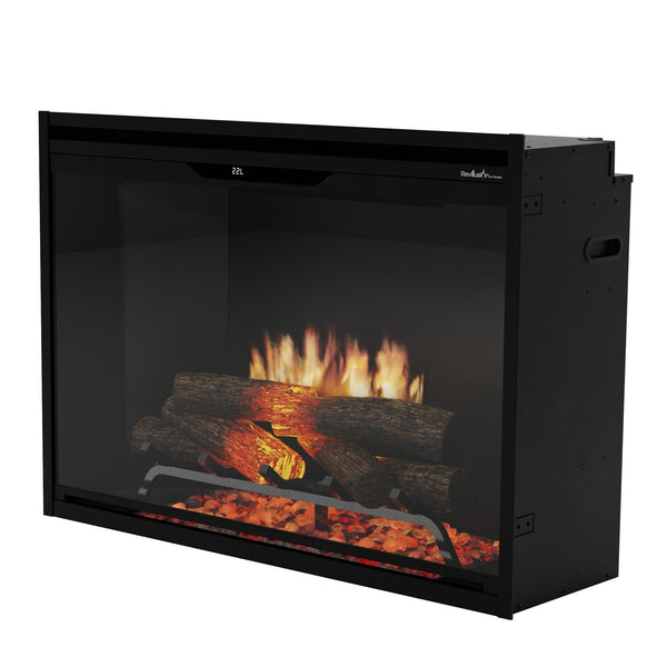 Dimplex 36-in Revillusion Built-In Electric Fireplace with Black Backg ...